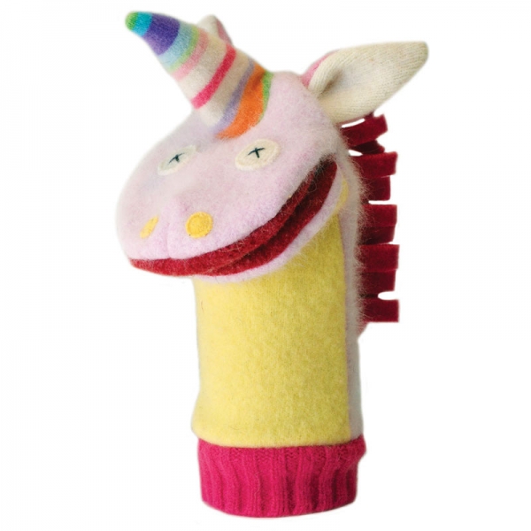 Handmade Unicorn Puppet - Fairhaven Toy Garden